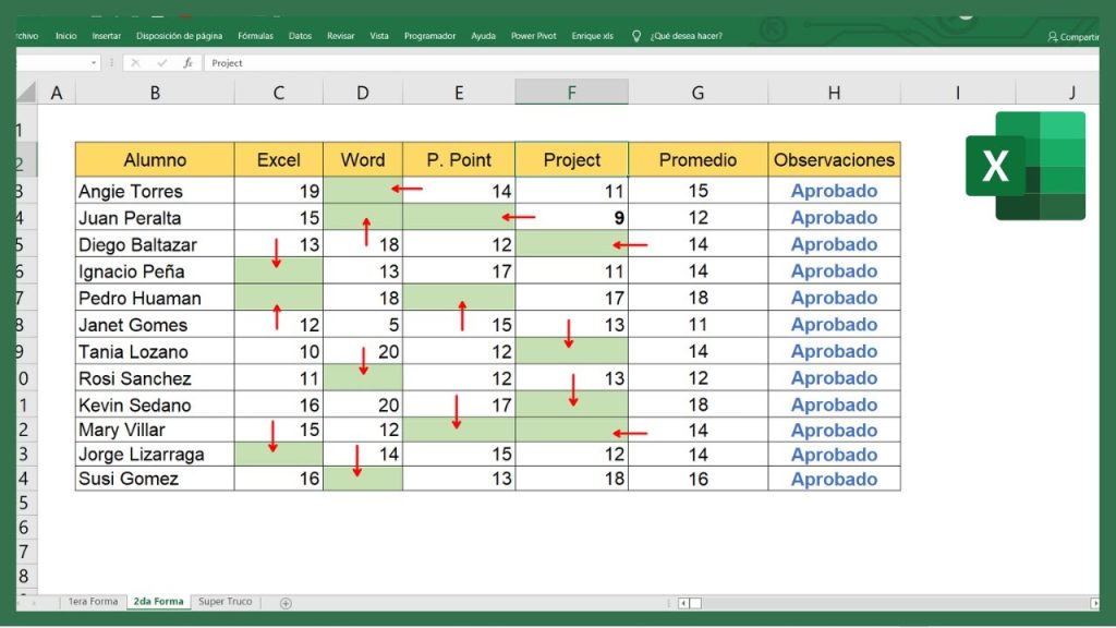 Cómo Rellenar Celdas Vacías en Excel: Usar Valores Anteriores ...