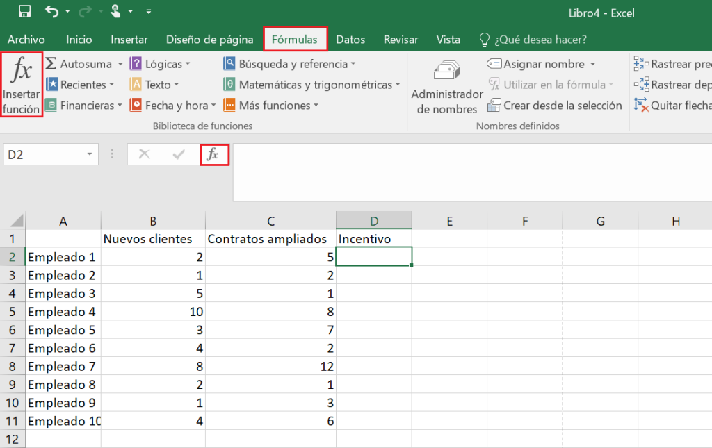 Fórmula EXTRAER_PRIMER_NOMBRE en Excel