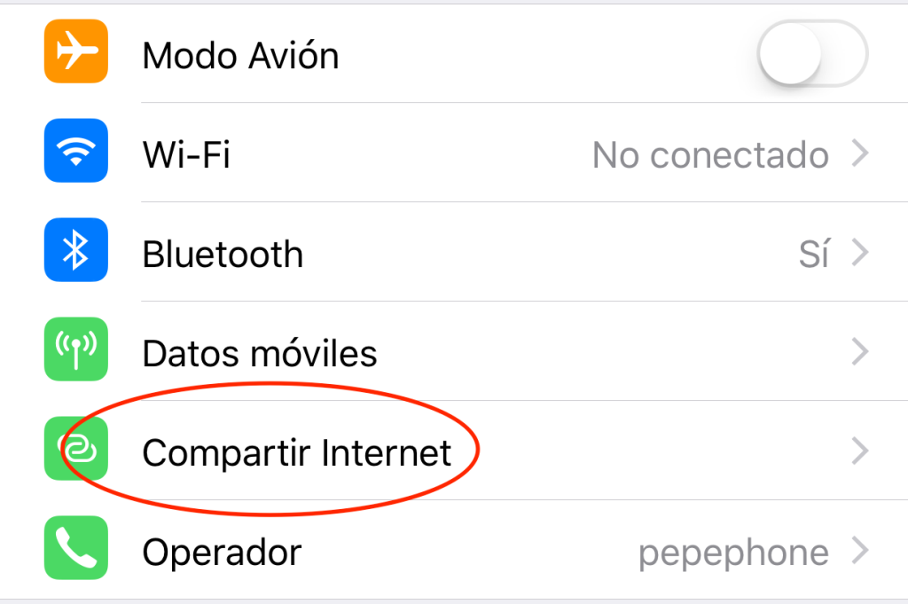 Cómo activar y usar la función de compartir Internet en iPhone